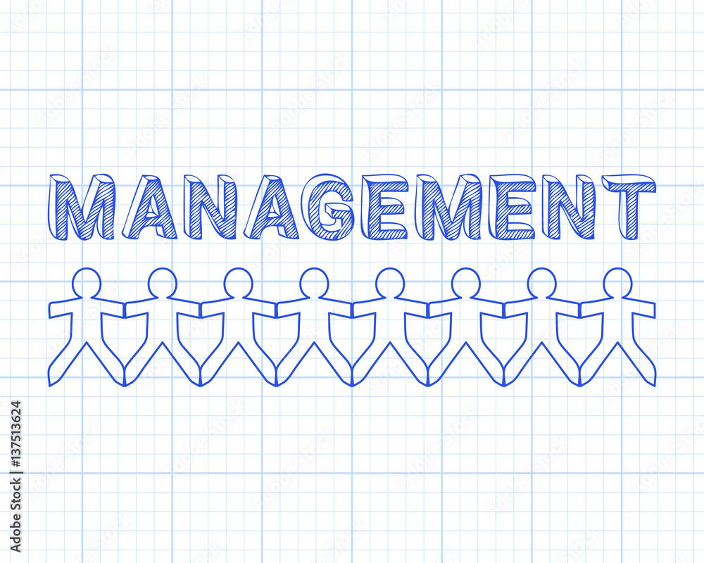 Management People Graph Paper Stock Vector | Adobe Stock