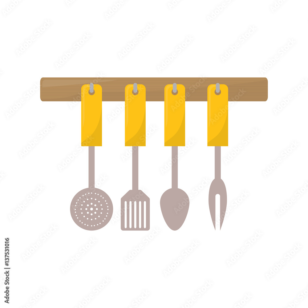 Kitchen cook utensil icon vector illustration graphic design Stock ...