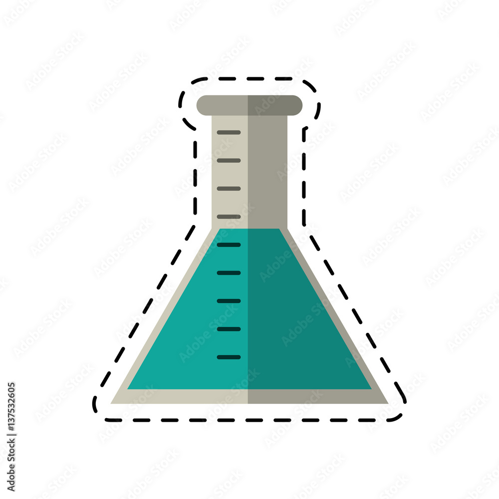 cartoon laboratory test tube chemisty vector illustration eps 10 Stock ...