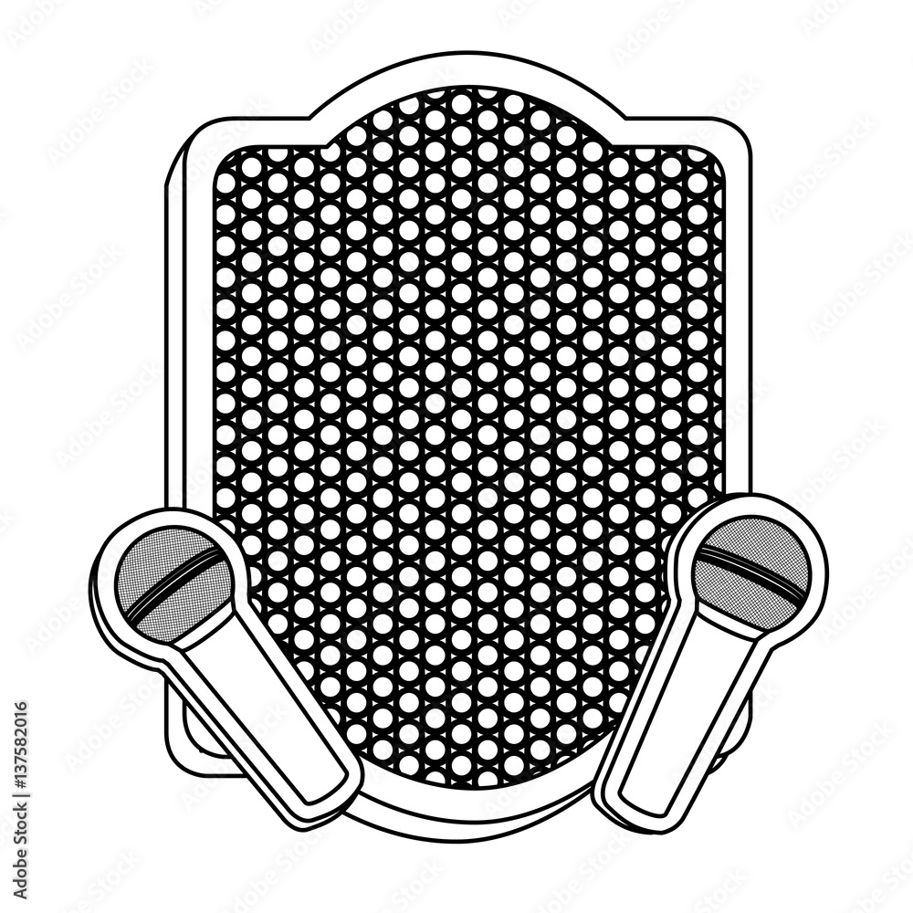 emblem microphone icon stock, vector illustration design Stock Vector ...