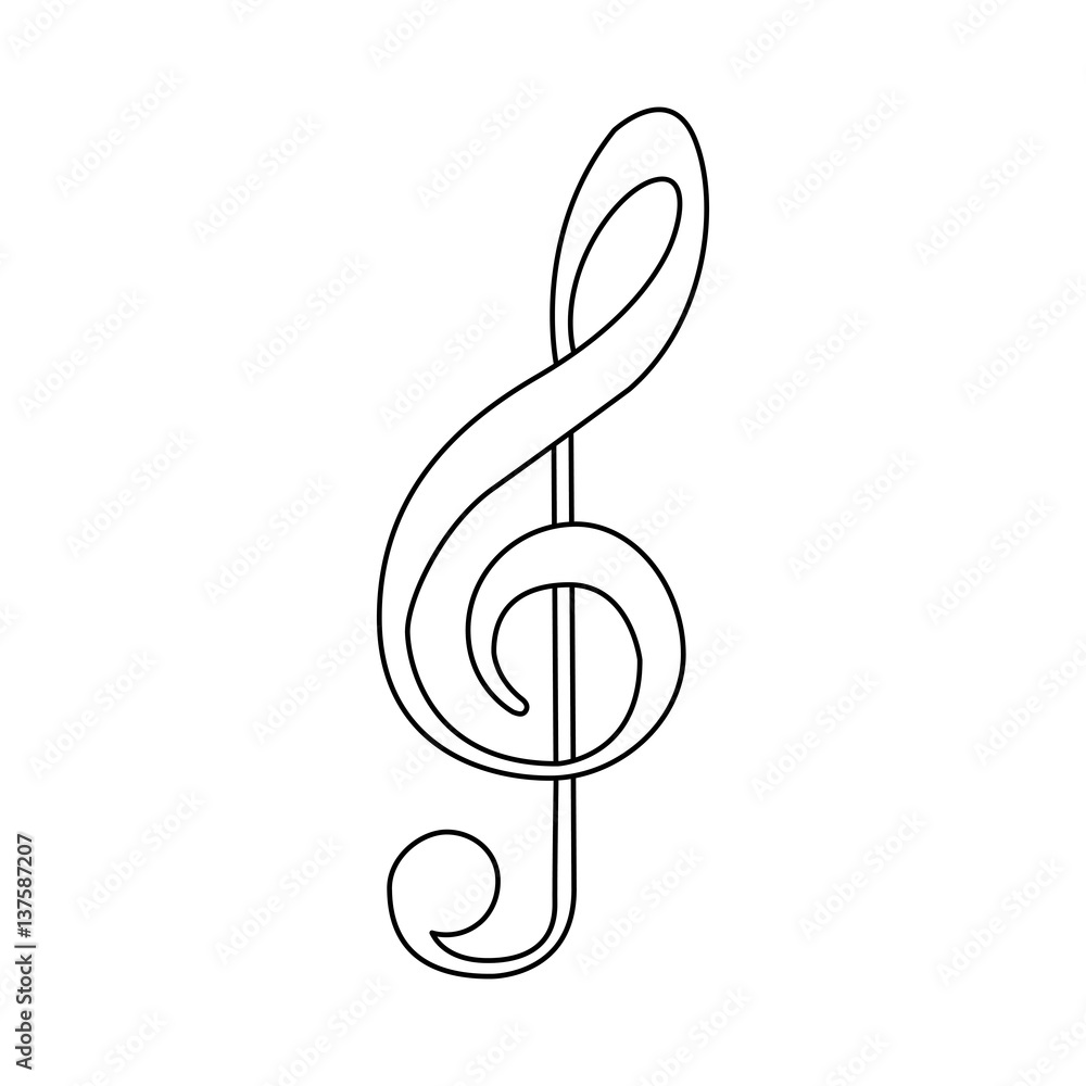emblem music symbol icon image, vector illustration Stock-Vektorgrafik ...