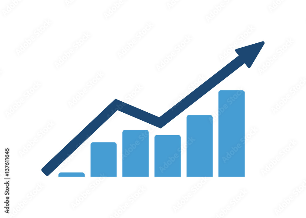 Vector growing Diagram Stock Vector | Adobe Stock