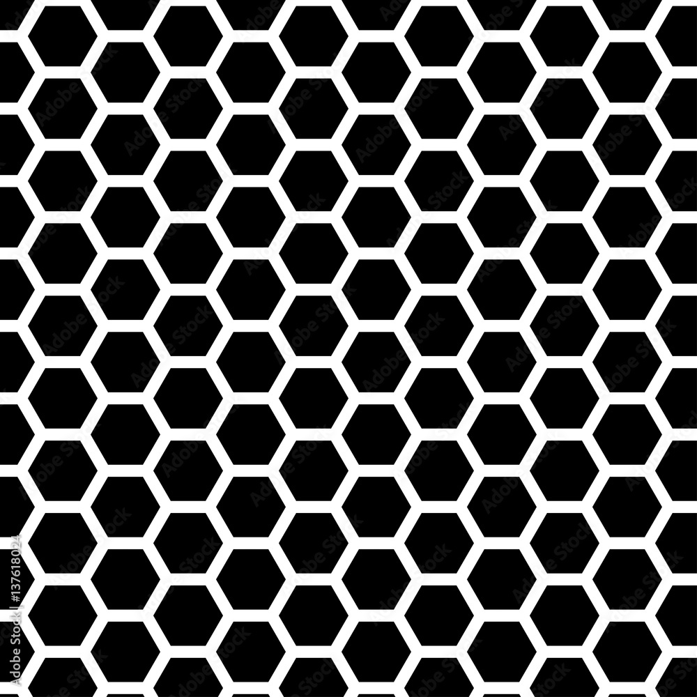 Honeycomb Pattern Hexagonal Stock Vector | Adobe Stock