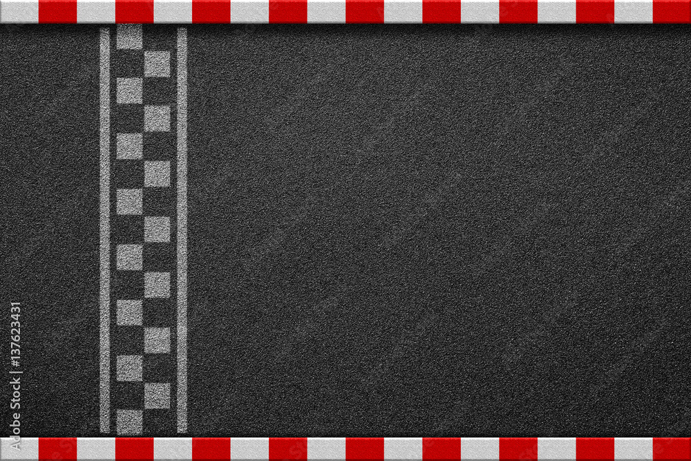 Finish line racing background top view Stock Photo | Adobe Stock