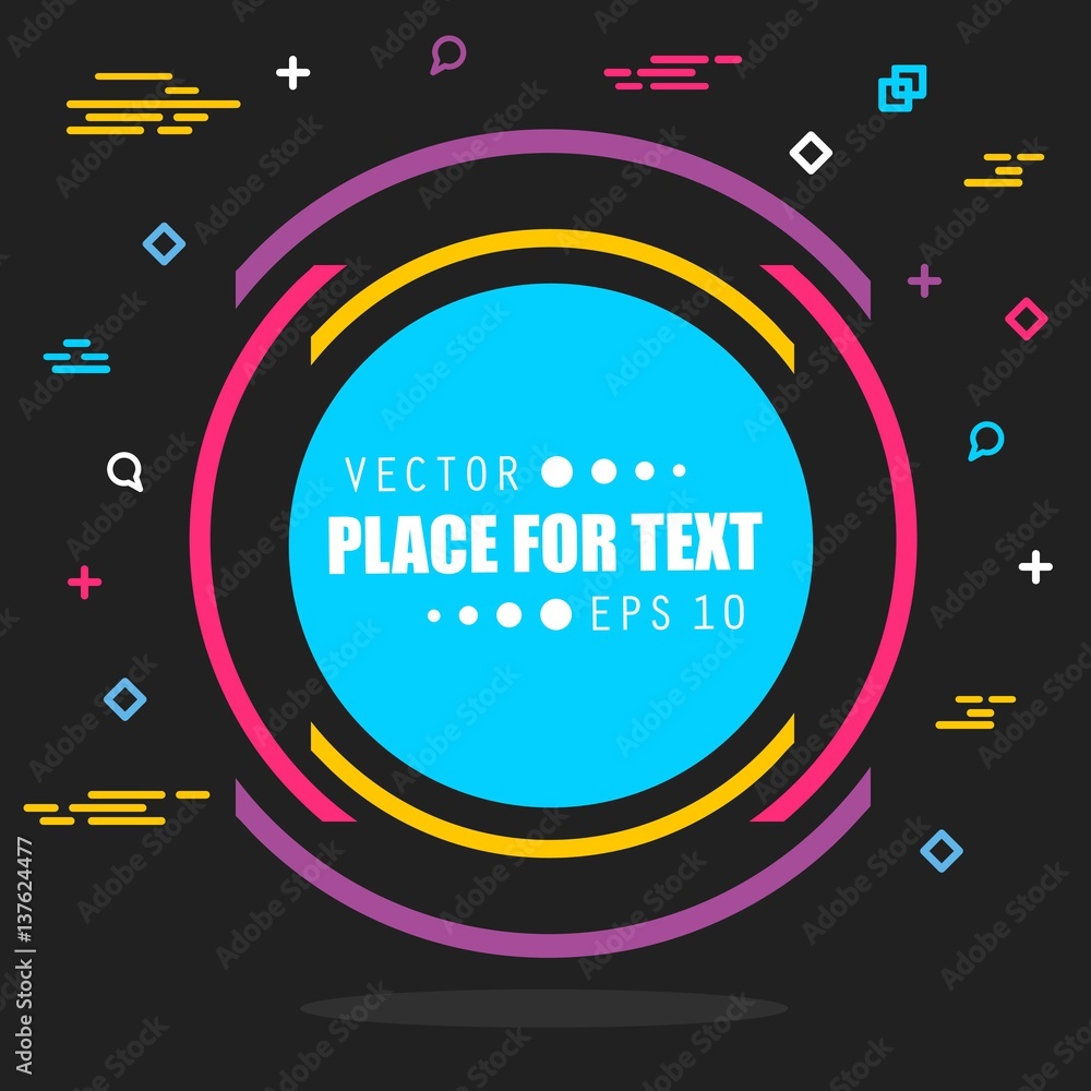 Abstract concept vector empty speech square quote text bubble. For web ...