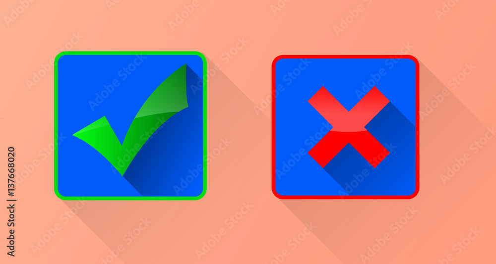 correct not correct icon vector Stock Vector | Adobe Stock