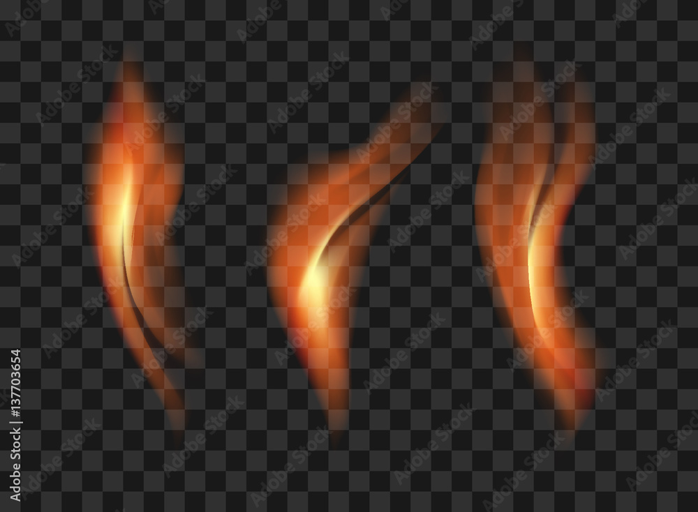 triple fire on transparent background vector Stock Vector | Adobe Stock