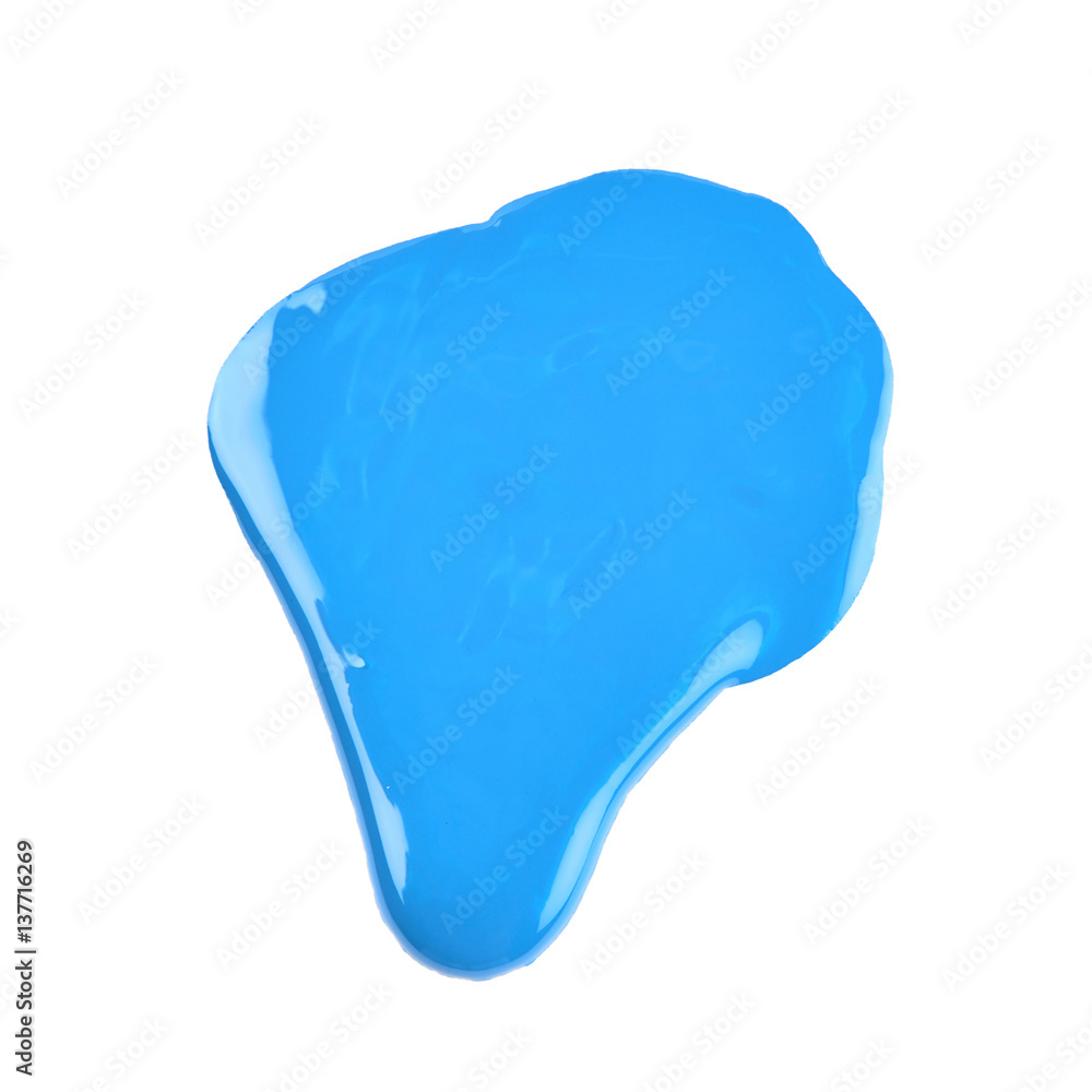 Puddle of paint isolated Stock Photo | Adobe Stock