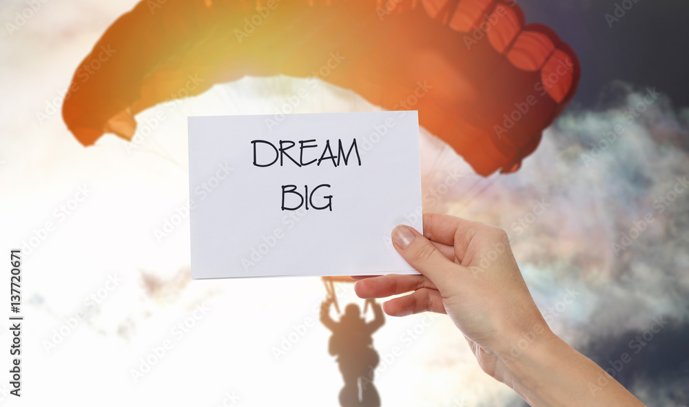 Motivation words Dream Big. Inspirational quotation. Success, Self ...