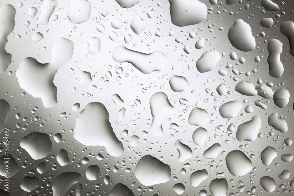 Water drops on dark wall and light, water drop for background and ...
