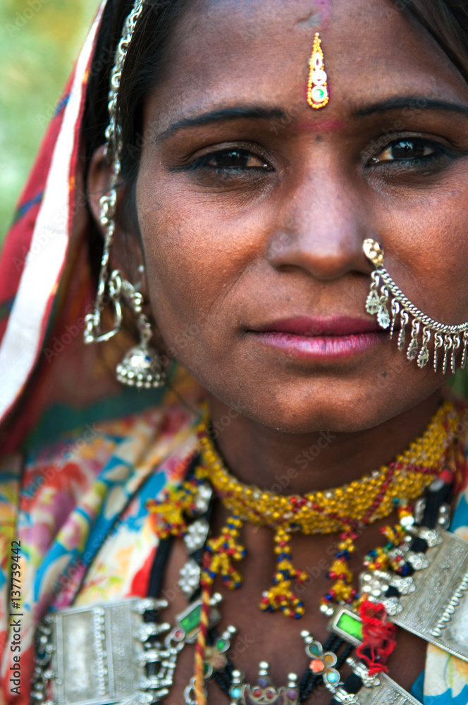 rajasthani woman Stock Photo | Adobe Stock