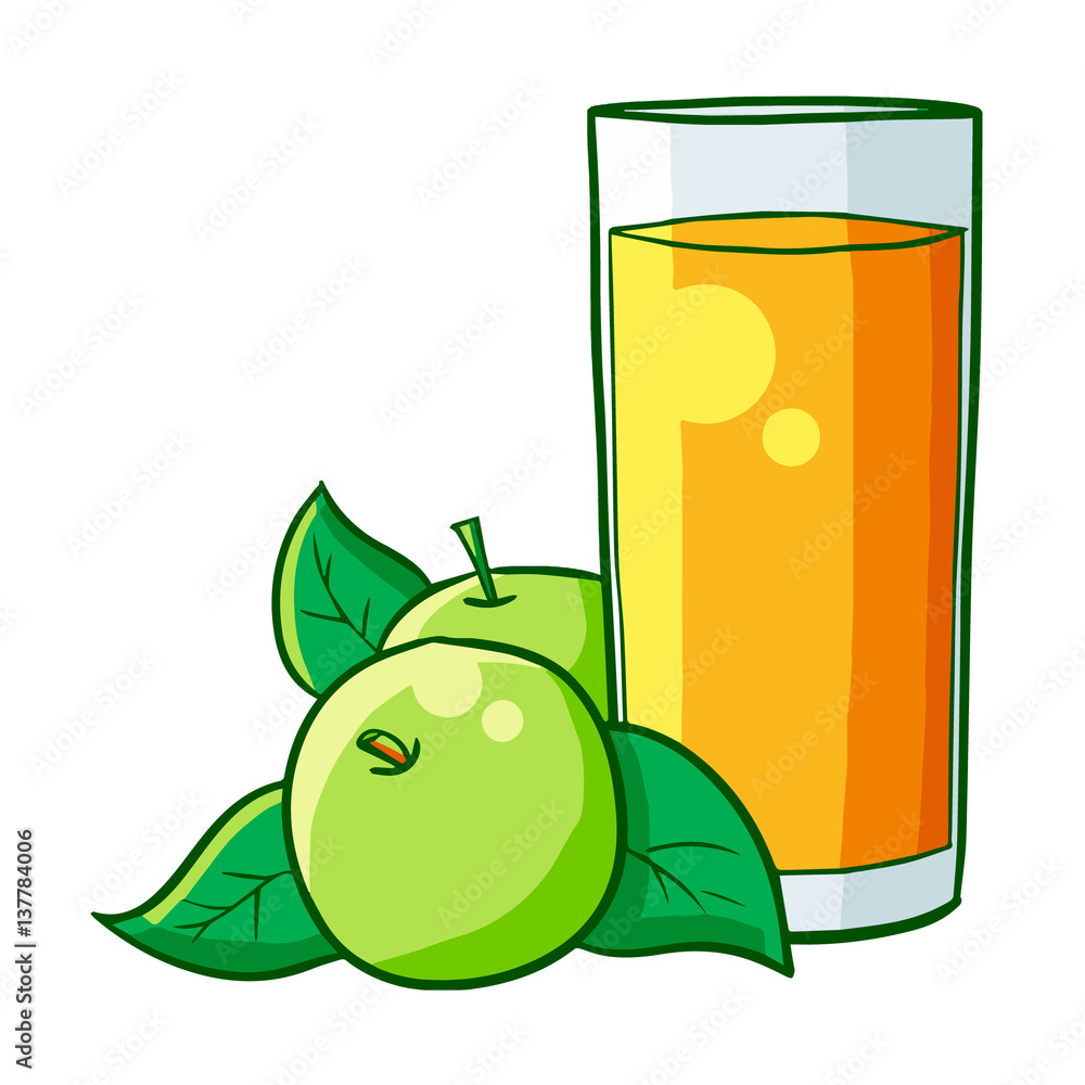 Apple Juice Cartoon