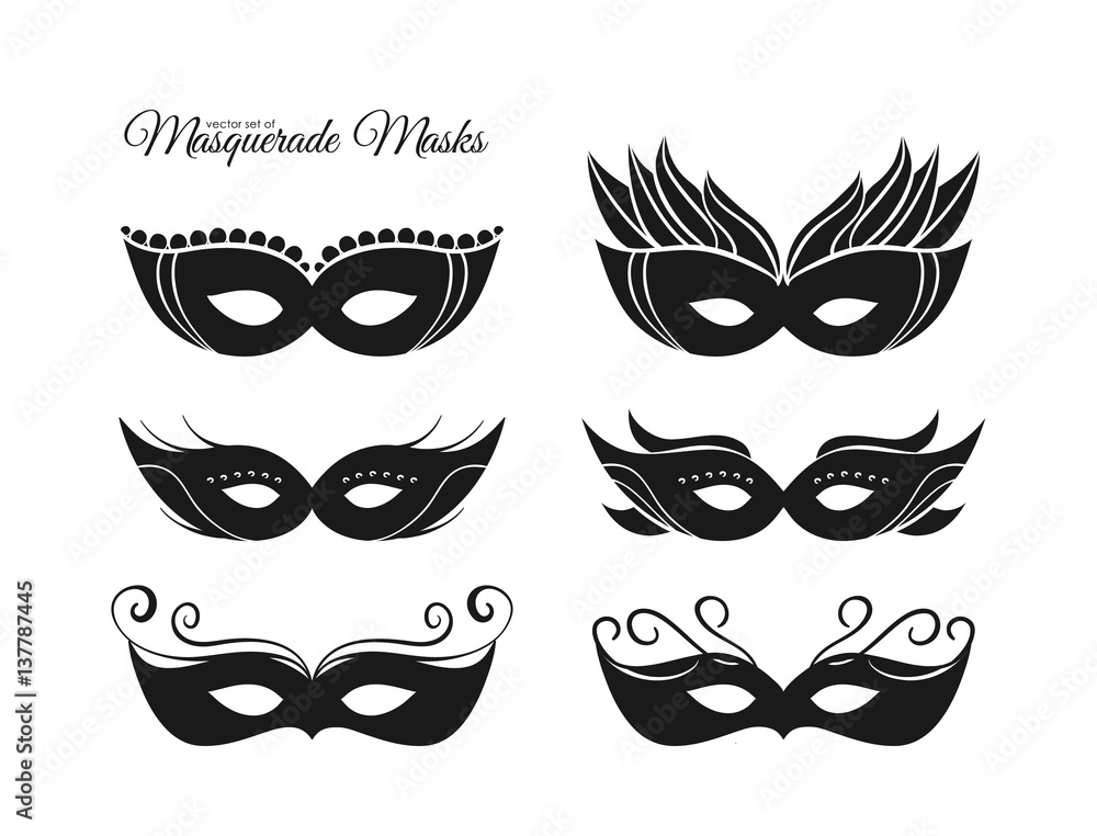 Masquerade Masks Vector Free Download