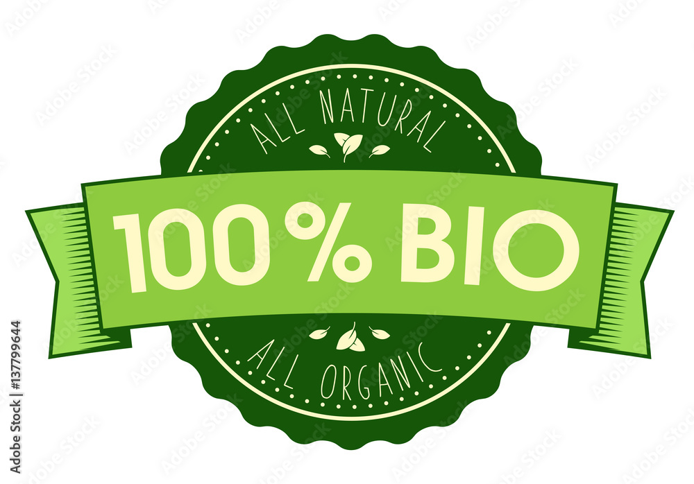 Bio Label Stock-Vektorgrafik | Adobe Stock