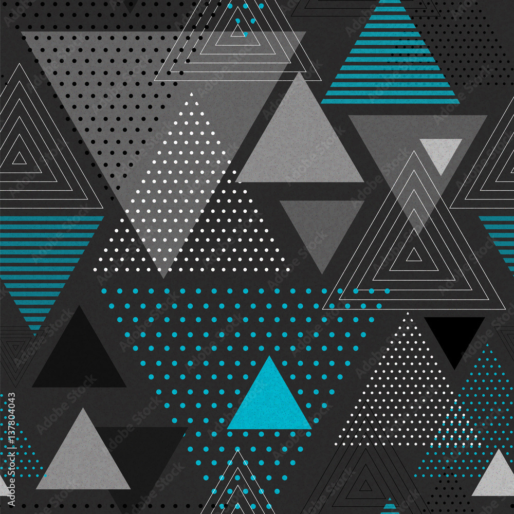Hipster Triangle Pattern Wallpaper