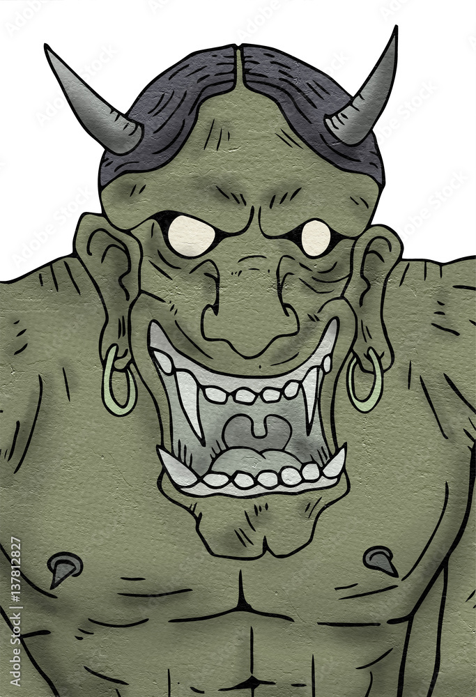 evil character Stock Illustration | Adobe Stock