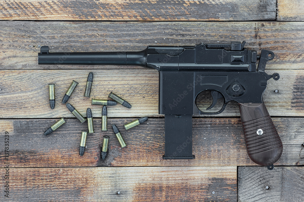 Mauser pistol Stock Photo | Adobe Stock