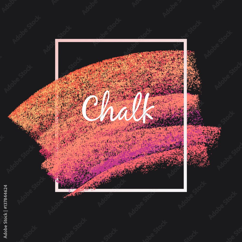 Textures of chalk and charcoal. Vector brush strokes. Soft pastel ...