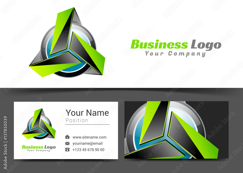 Abstract Corporate Logo and Business Card Sign Template. Creative ...