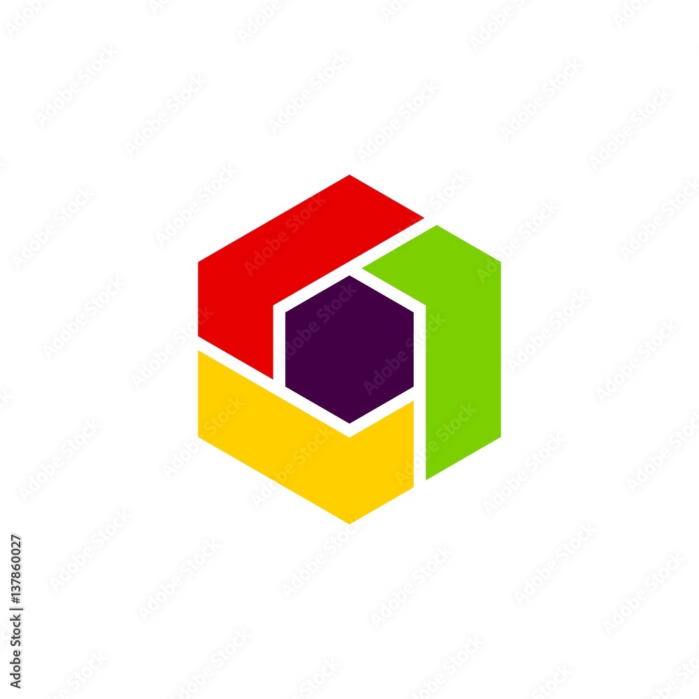 Hexagonal logo design concept, ethnic and modern style hexagon logo ...