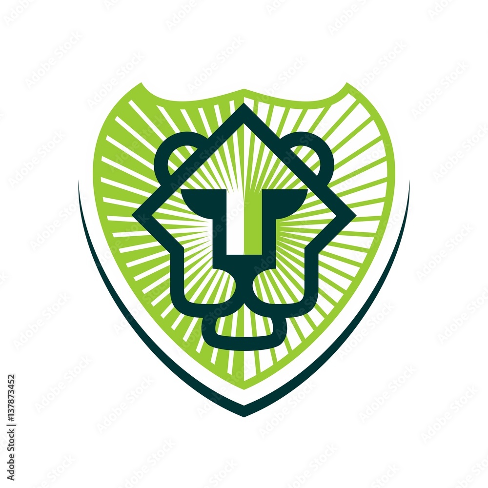animal shield vector logo Stock-Vektorgrafik | Adobe Stock