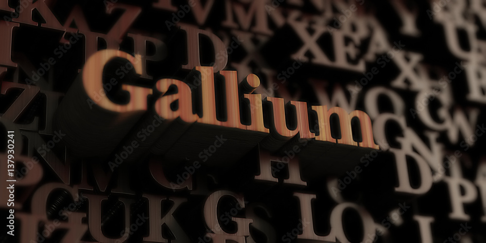 Gallium - Wooden 3D rendered letters/message. Can be used for an online ...