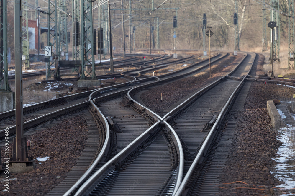Die Weichen stellen Stock-Foto | Adobe Stock