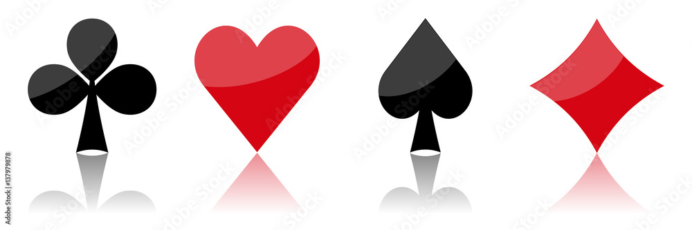 Spielkarten Symbole Stock Vector | Adobe Stock