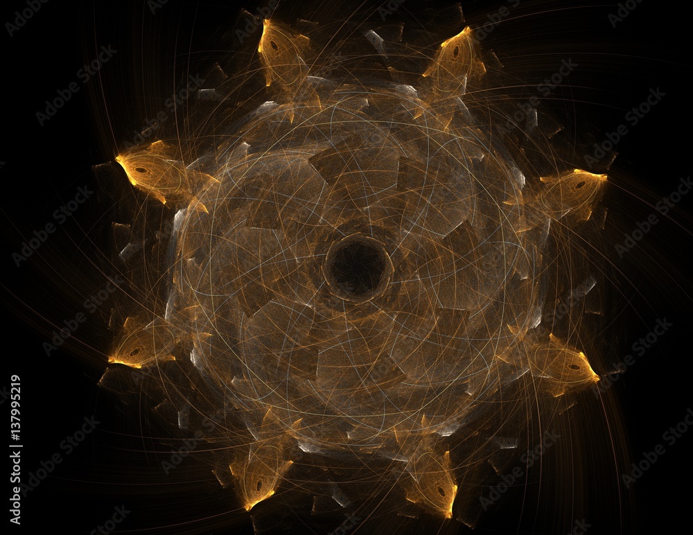 Geometry of Space series. Visually attractive backdrop made of ...