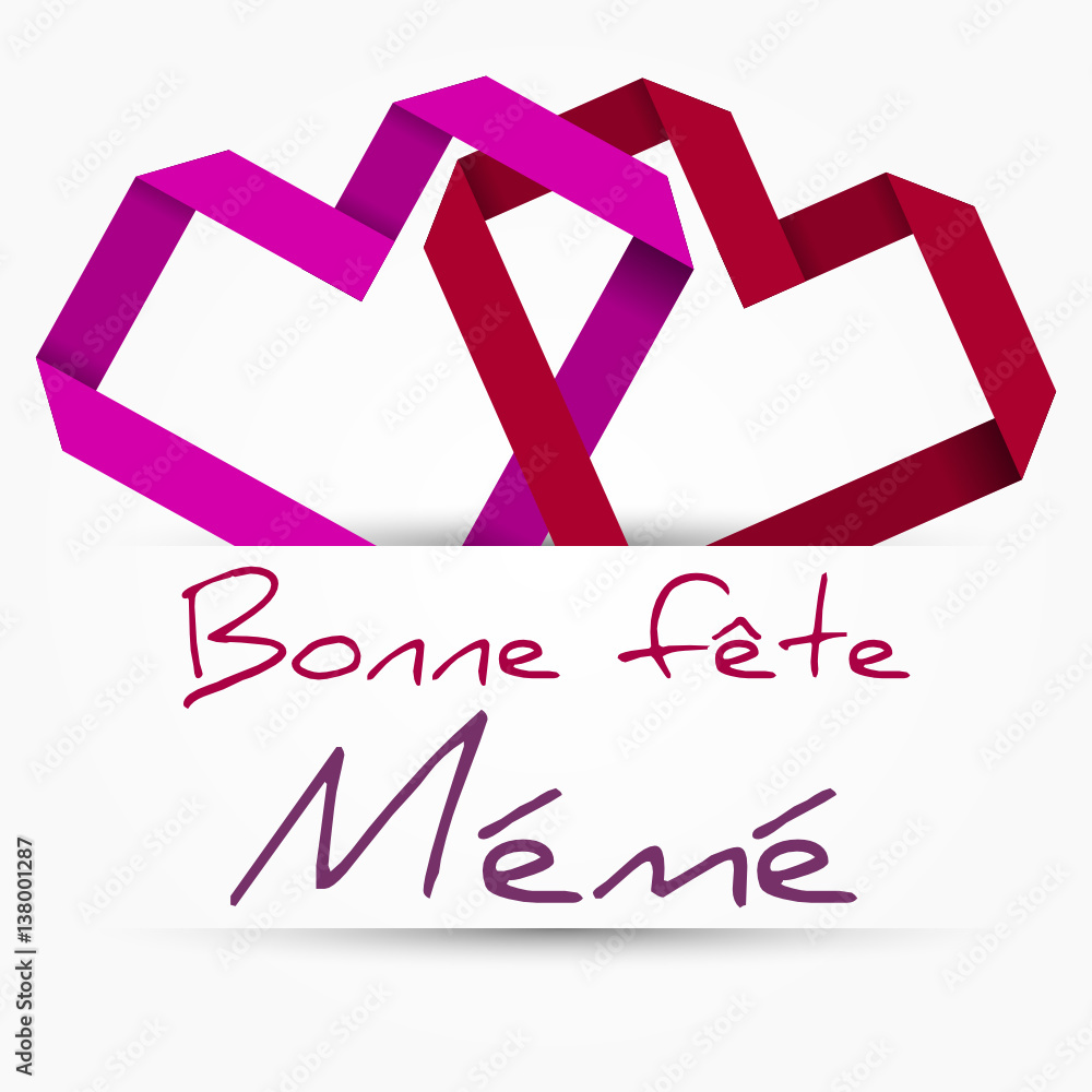 bonne fête mémé - fête des grands mères Stock Vector | Adobe Stock