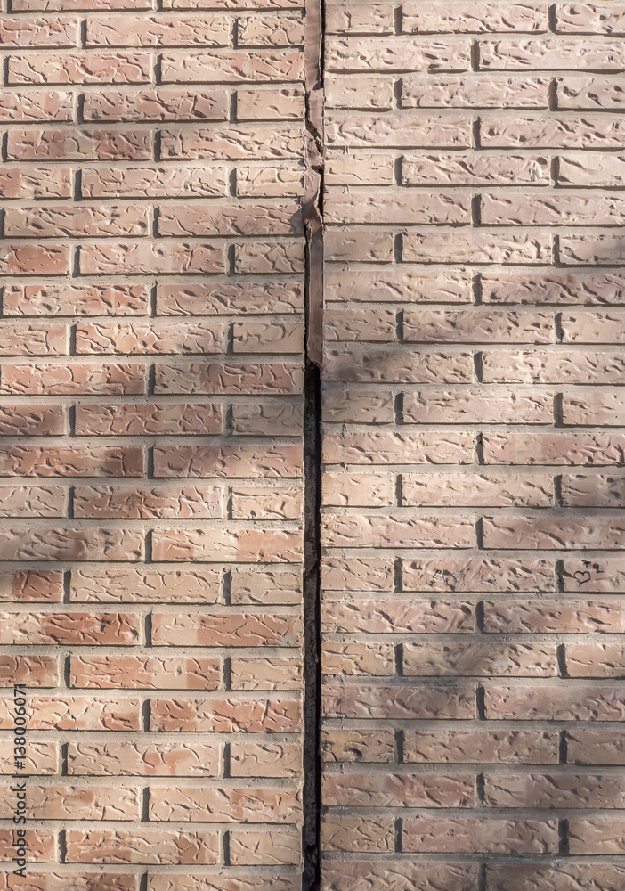 Vertical expansion joint makes allowance for thermal expansion of the ...