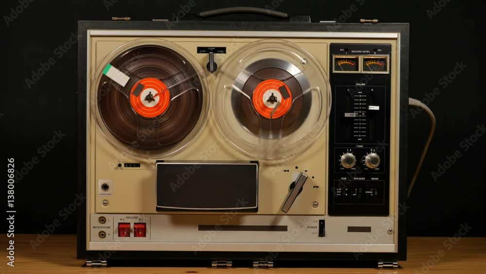 Audio tape recorder, tape deck or tape machine, analog audio storage ...