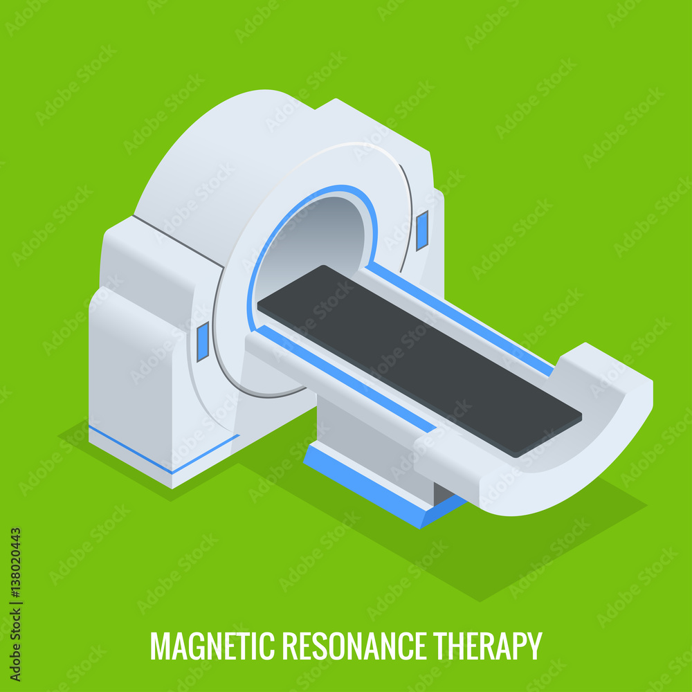 MRT machine for magnetic resonance imaging in radiology in a hospital ...