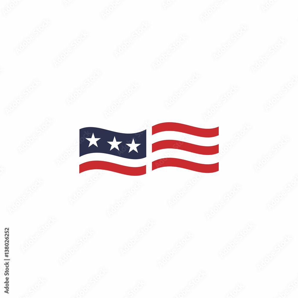 Campaign Flag Logo Vector Stock Vector | Adobe Stock