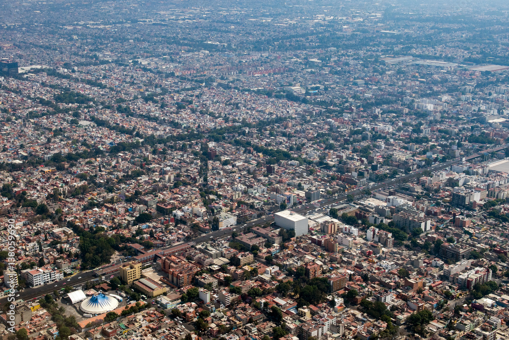 mexico city aerial view cityscape panorama Stock Photo | Adobe Stock