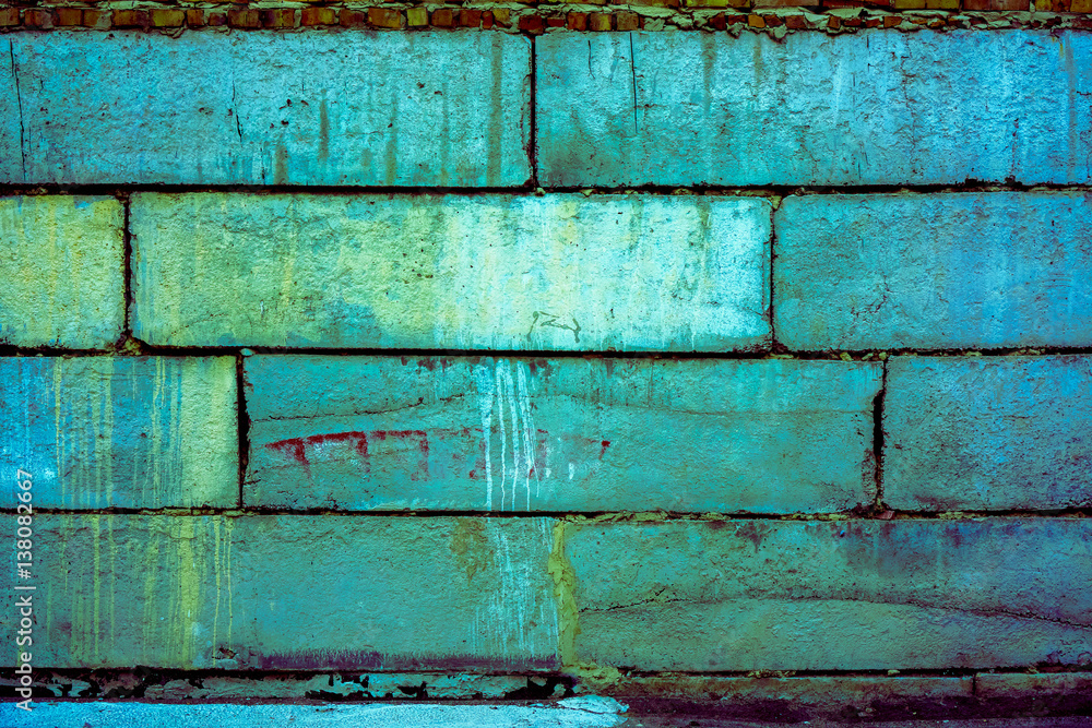 Colorful brick wall pattern, painted bricks as urban texture Stock ...