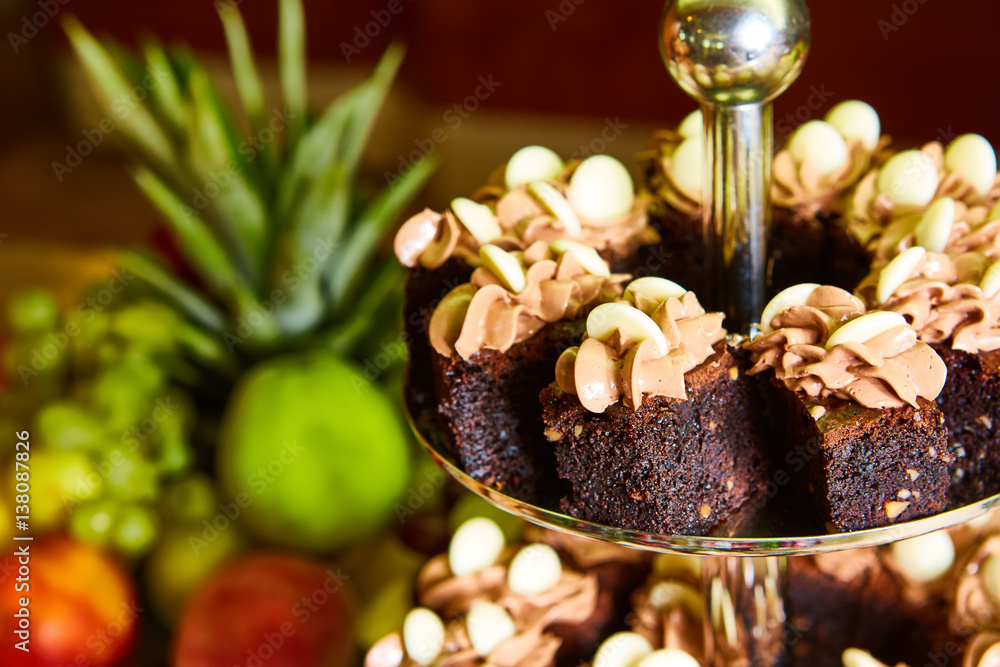 Cake buffet for a birthday party. Stock Photo | Adobe Stock