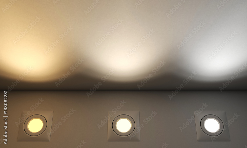 3d image which displays the color temperature difference of various ...