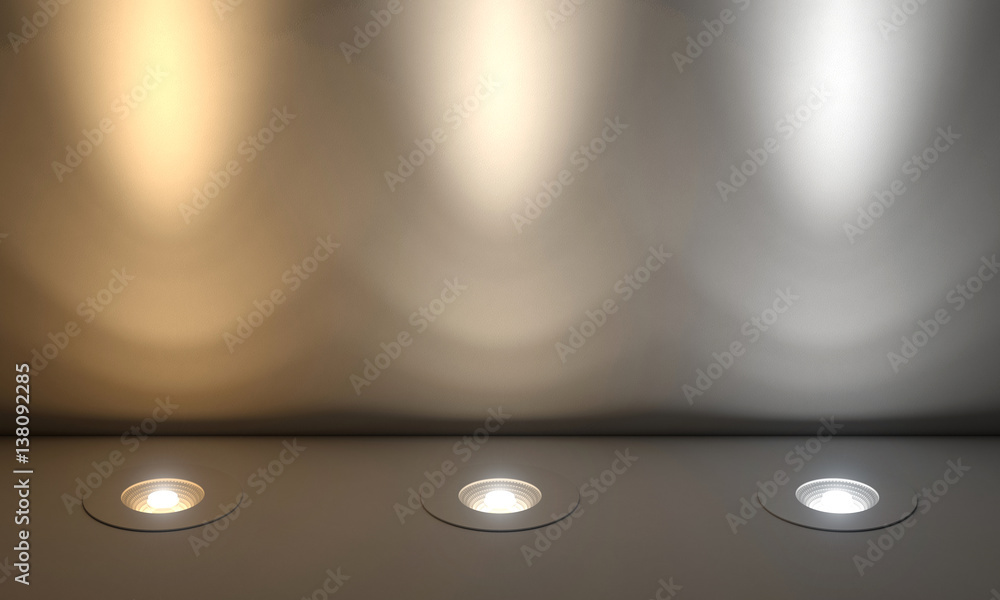 3d image which displays the color temperature difference of various ...