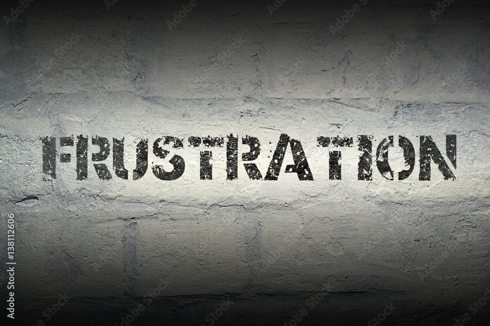 frustration WORD GR Stock Photo | Adobe Stock