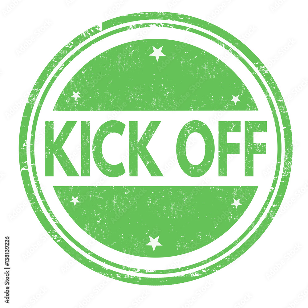 Kick off sign or stamp Stock Vector | Adobe Stock
