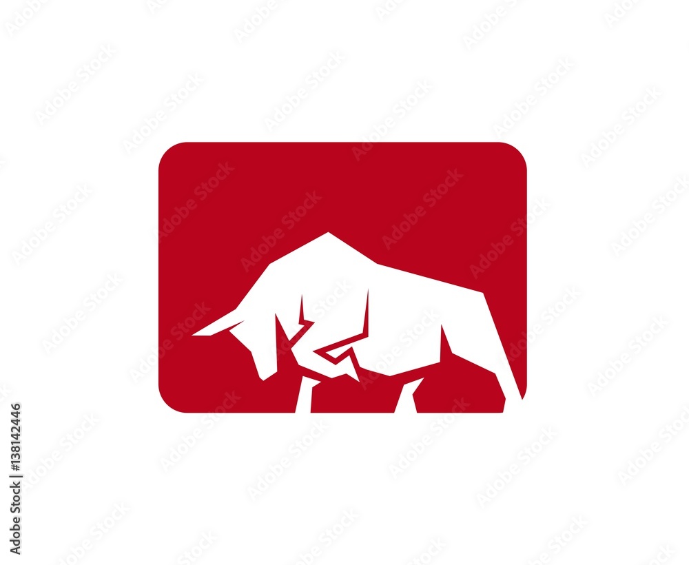 Bull logo Stock Vector | Adobe Stock
