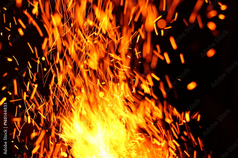 Abstract texture. Fire flames on a black background. Add as "Lighten ...
