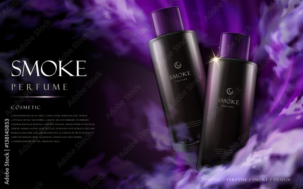 classic smoke perfume Stock Vector | Adobe Stock