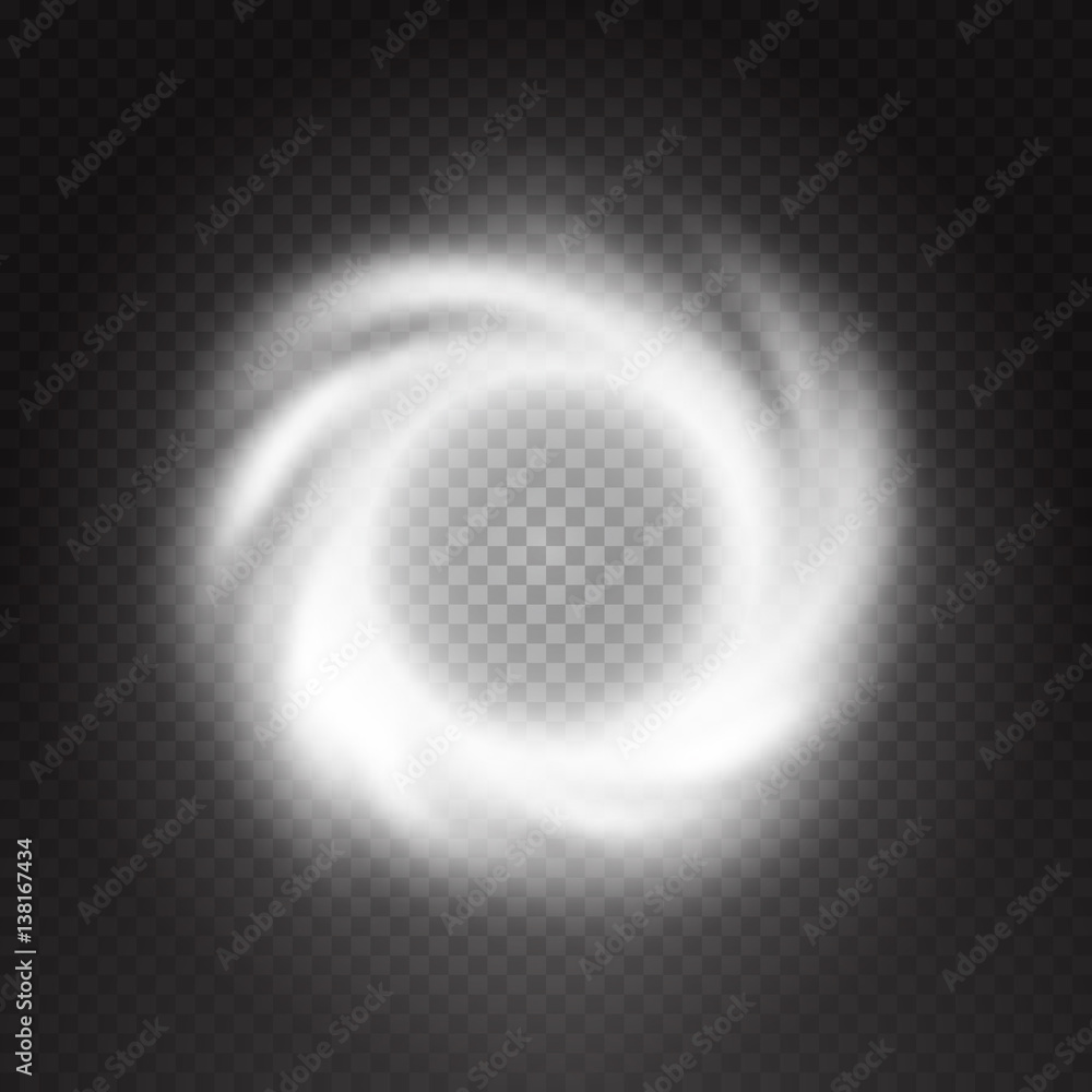 Space black hole isolated on back transparent background. Vector ...
