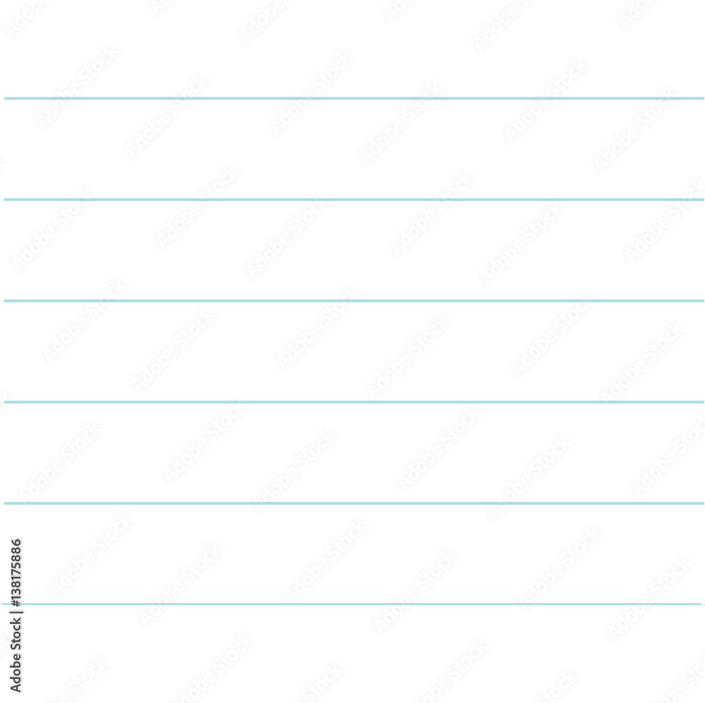 Notebook paper texture lined template. Blank sheet of copybook ...