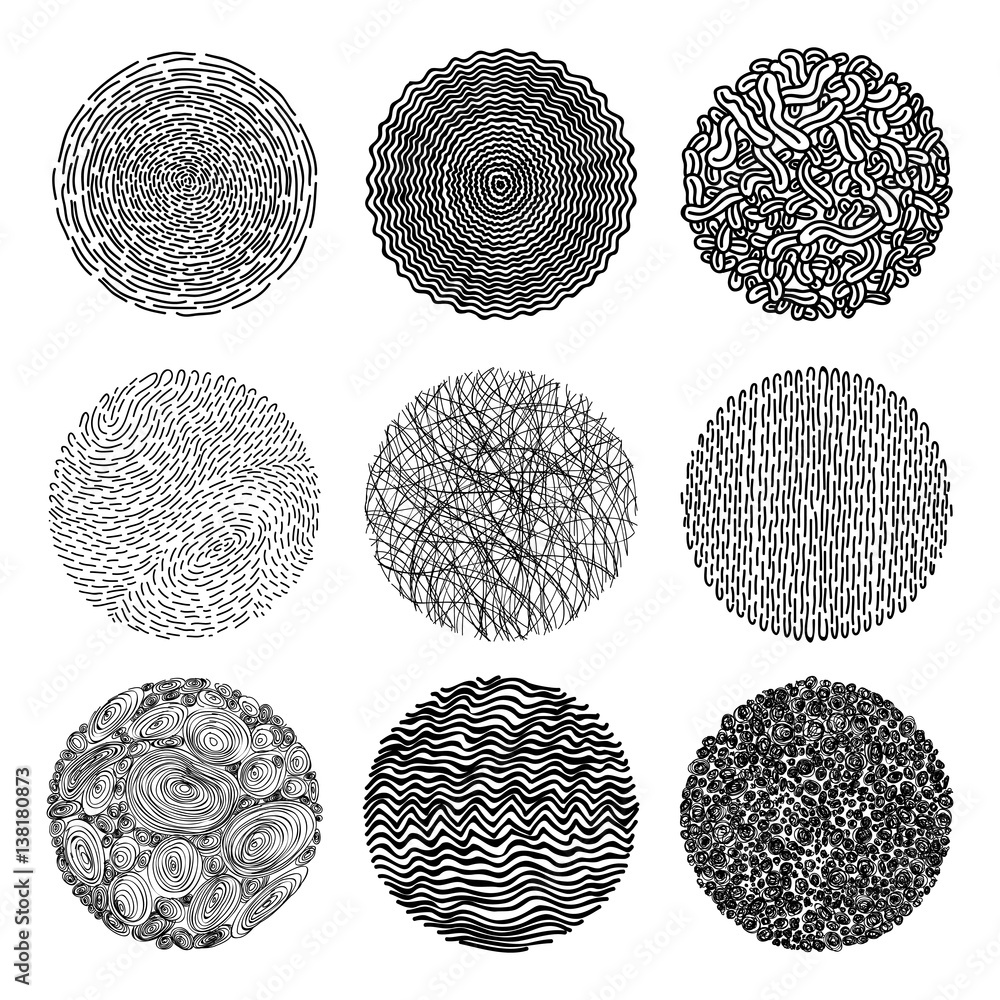 Doodles set. Scribble collection. Ink sketches. Scrawl elements ...