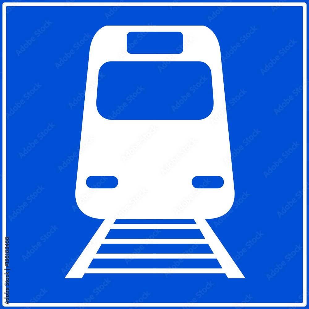 Panneau gare ferroviaire Stock Photo | Adobe Stock