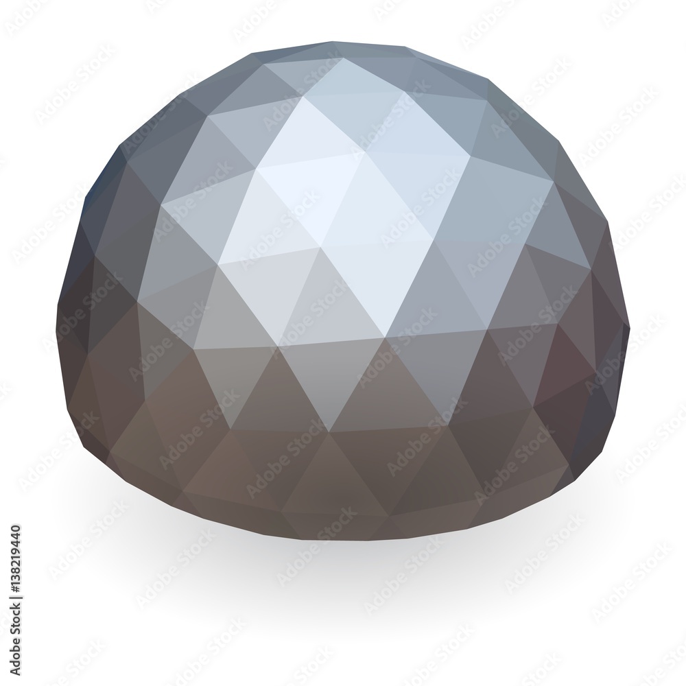 Geodesic dome. Vector illustration. Stock Vector | Adobe Stock