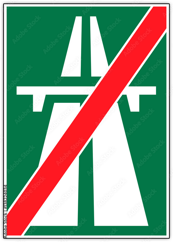 Panneau routier en Suisse : Sortie d'autoroute Stock Illustration | Adobe Stock